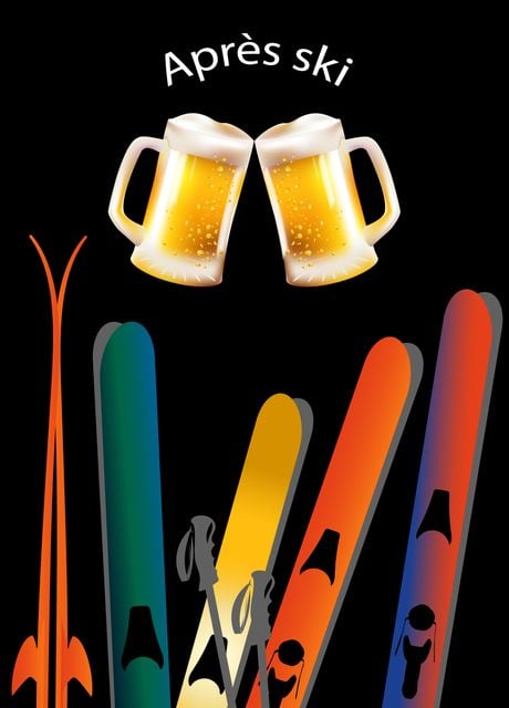 'Apres ski ' Poster by LeewardDesign | Displate