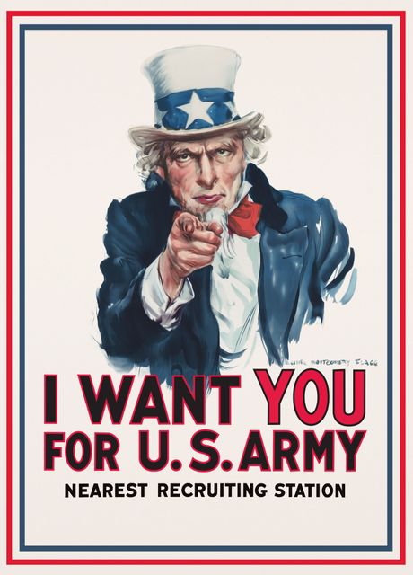'Uncle Sam classic poster' Poster by Mirror Images | Displate