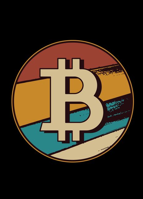 'Vintage Bitcoin Symbol' Poster by AlmightyFashion | Displate