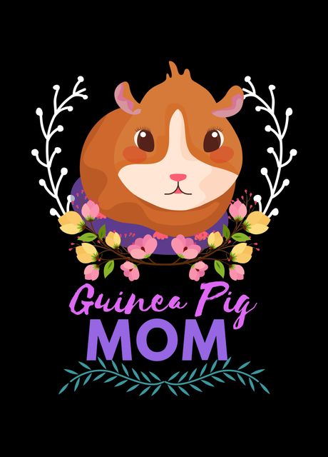 'Guinea Pig Mama Rodent Pet' Poster by Foxxy Merch | Displate