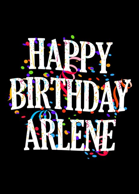 'Happy Birthday Arlene' Poster by royalsigns | Displate