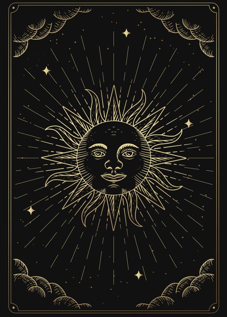 'Sun symbol of strength' Poster by Michael Landsberger | Displate