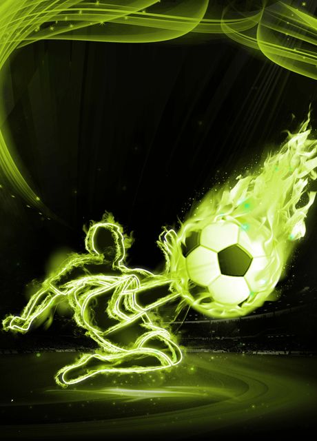 'Football Player abstract' Poster by Max Ronn | Displate