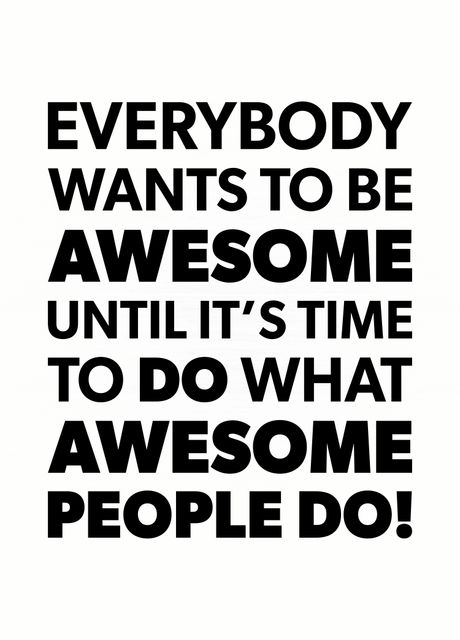 'Be Awesome' Poster, picture, metal print, paint by CHAN | Displate