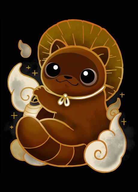 'Tanuki' Poster by Valentina Fabbri | Displate