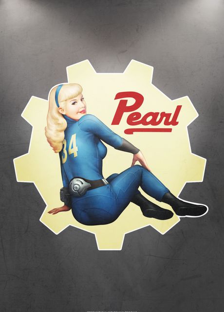 'Pearl in Grey' Poster, picture, metal print, paint by Fallout | Displate