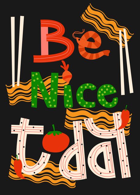 'Be Nice Today' Poster by taofik merchsigns | Displate