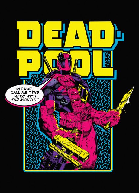'80s Style Deadpool' Poster, picture, metal print, paint by Marvel ...
