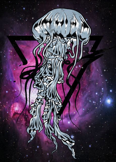 'Space Jellyfish' Poster by BestPrints | Displate