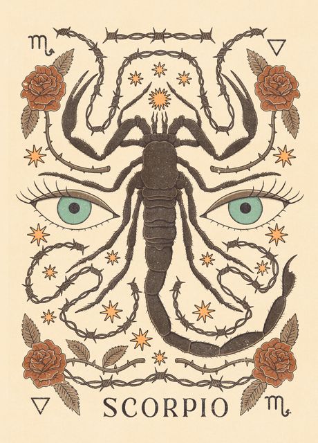 Scorpio Poster By Thiago Corrêa Displate