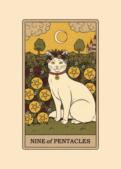 'Nine of Pentacles' Poster by Thiago Corrêa | Displate
