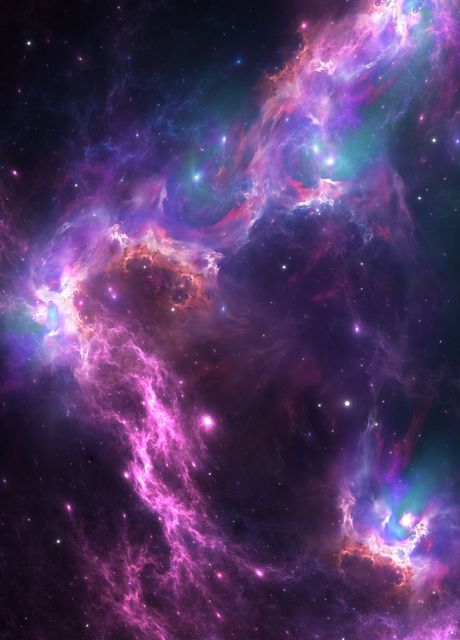 'Galaxy Space Art 2' Poster by 84PixelDesign | Displate