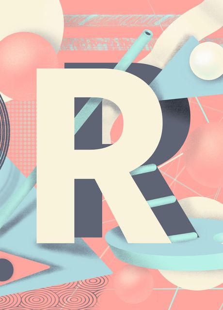 'Letter R' Poster by Julia Rudens | Displate