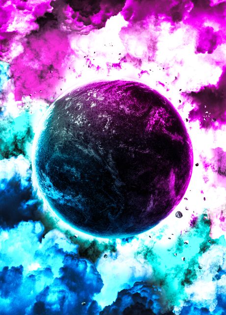 'color your world' Poster by Azagane Ismail | Displate