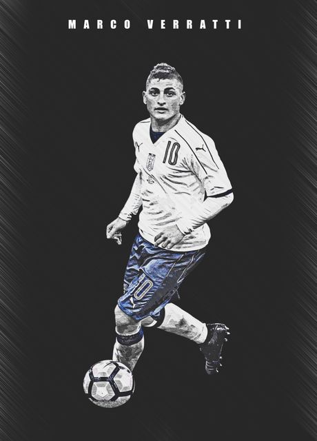 'Marco Verratti' Poster by Eleanor Haynes | Displate