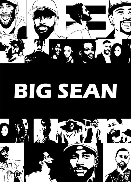 'Big Sean Rap collage' Poster by Dinh Thi Oanh | Displate