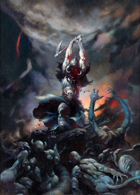 Death Dealer Ii Poster By Frank Frazetta Displate