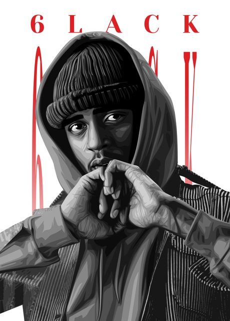 '6LACK' Poster by Athlehema by MochtretPro | Displate