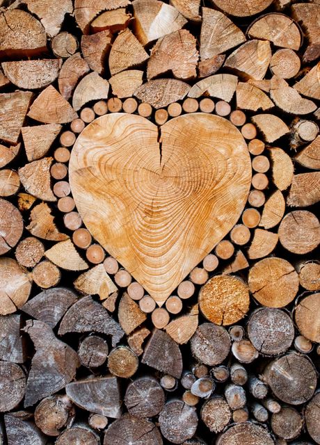 'Wooden love Heart Tree' Poster by Max Ronn | Displate