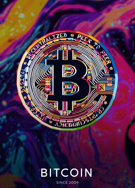 'Bitcoin' Poster by MK STUDIO | Displate