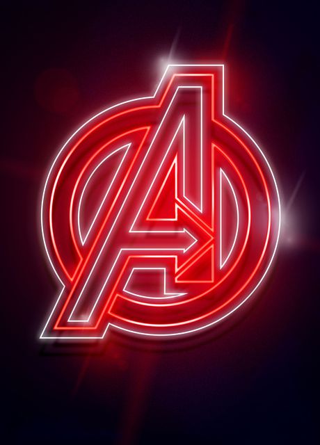 'The Avengers Neon' Poster by Marvel | Displate