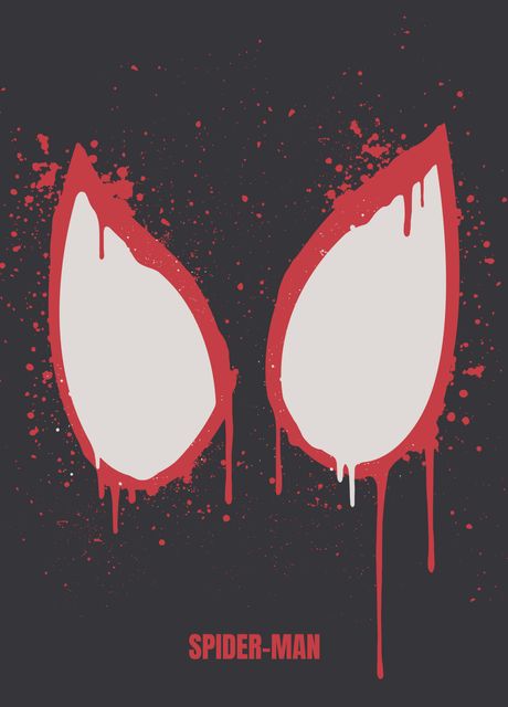 'Spider-Man minimalistic' Poster, picture, metal print, paint by Marvel ...
