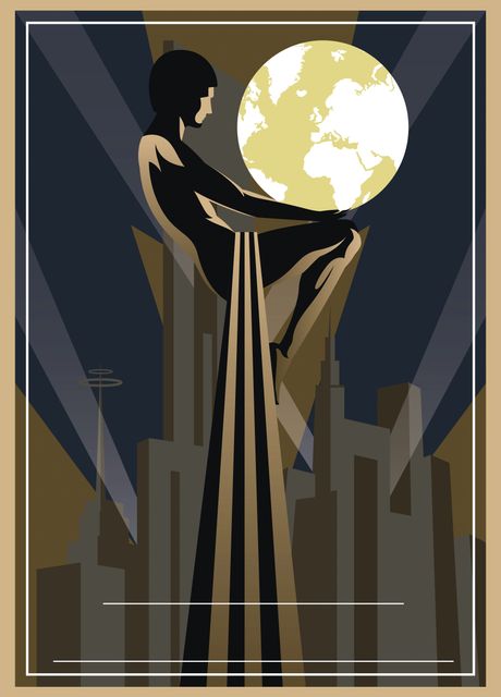 'Vintage Art Deco Statue' Poster by Don Mario | Displate