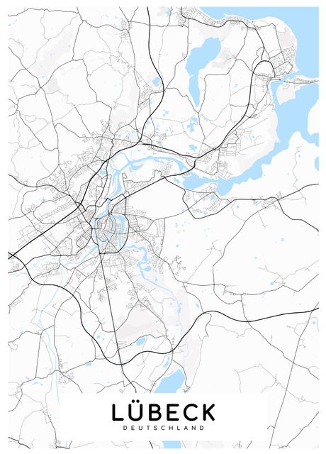 'Lubeck' Poster by mapsies | Displate