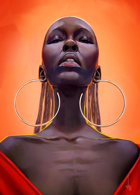 'African God' Poster by Julie Lafeuille | Displate