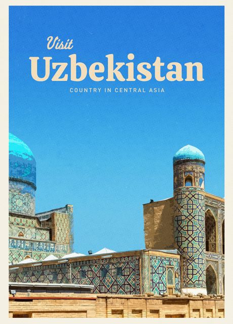 'Visit Uzbekistan' Poster by Mercury Club | Displate