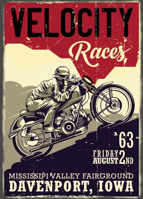 'Motor racing vintage' Poster by Karin Studio | Displate