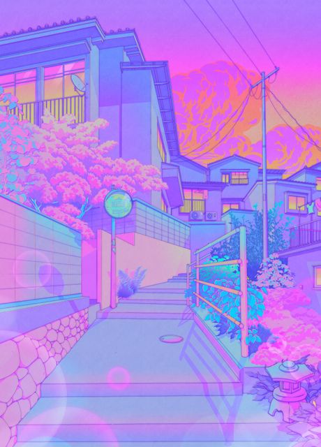 'Sunset Walk' Poster by Elora Pautrat | Displate