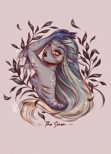 'The Siren' Poster, picture, metal print, paint by ROY THE ART | Displate