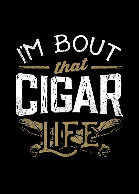 'Funny Cigar Lover Graphic' Poster by Alexander Roose | Displate