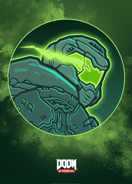 'Green Helmet' Poster by DOOM | Displate
