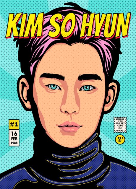 'Kim So Hyun Pop Art' Poster by vector heroes | Displate