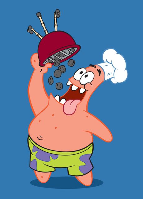 'Yummy Grill' Poster by SpongeBob SquarePants | Displate