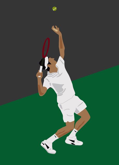 'Tennis player' Poster by Karin Studio | Displate