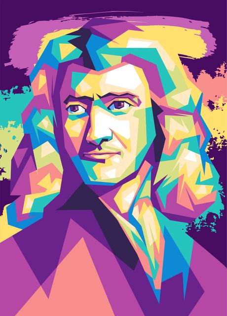 'Isaac Newton' Poster by Saidi Say | Displate