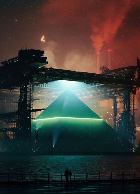 'The Great Pyramid' Poster by Lazaro | Displate