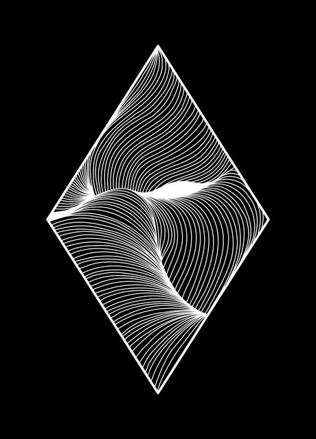 'Line Art Diamond 04' Poster by M by Morgan K | Displate