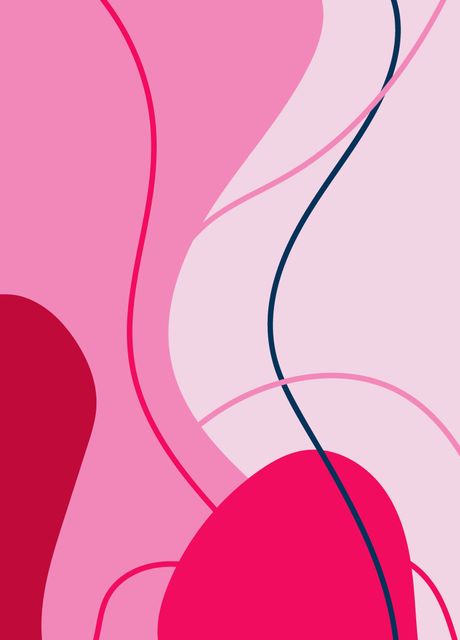 'Abstract Minimalist Pink' Poster by Albarizi Art | Displate