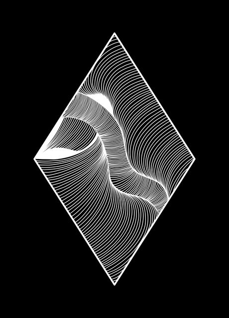 'Line Art Diamond 08' Poster by M by Morgan K | Displate