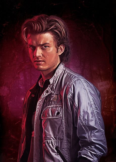 'S4 Steve' Poster by Stranger Things Series | Displate