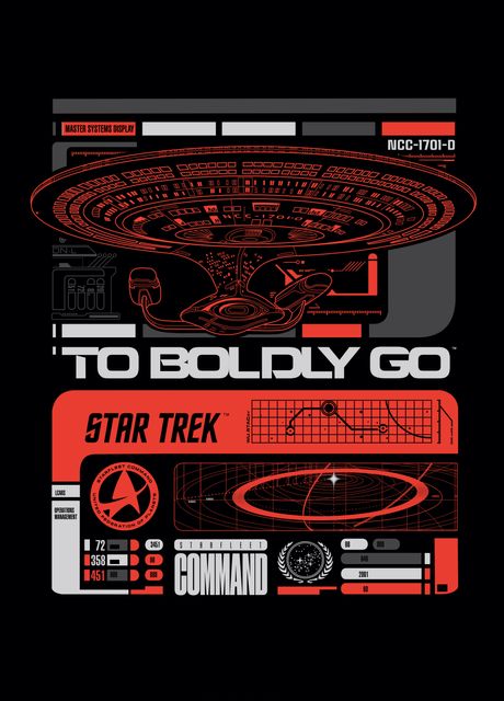 'To Boldly go' Poster by Star Trek | Displate