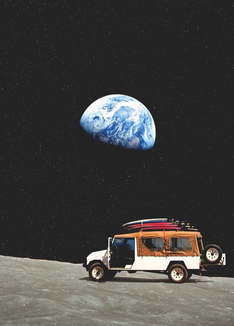 'Moon rover ' Poster by Marcel Garcia Worthington | Displate