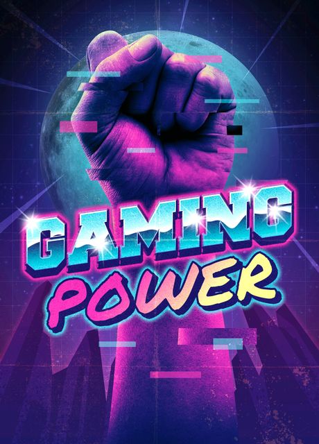'Gaming power fist poster' Poster by Simon Darren | Displate