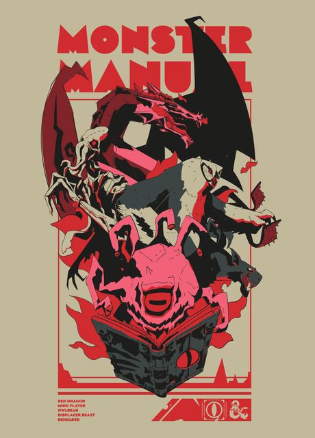 'Monster Manual' Poster by Dungeons and Dragons | Displate