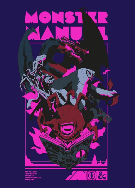 'Monster Manual' Poster by Dungeons and Dragons | Displate