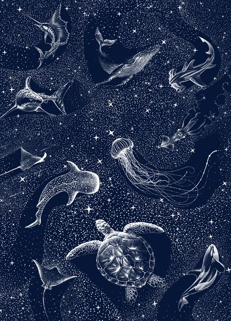 'Cosmic Ocean' Poster, picture, metal print, paint by Aliriza cakir ...